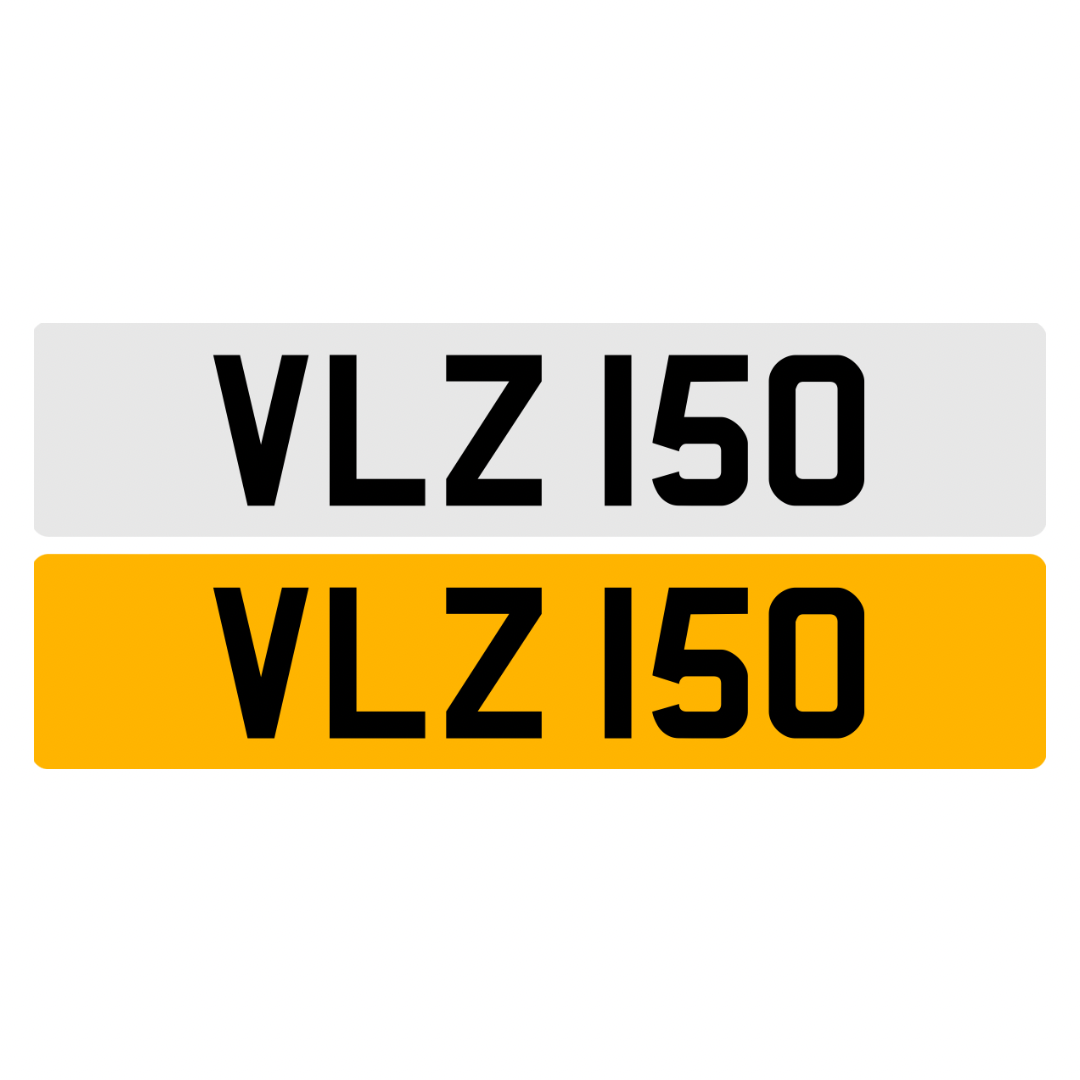 VLZ150 - 3x3 Dateless Registration Plate – Regal Plates - Dateless ...