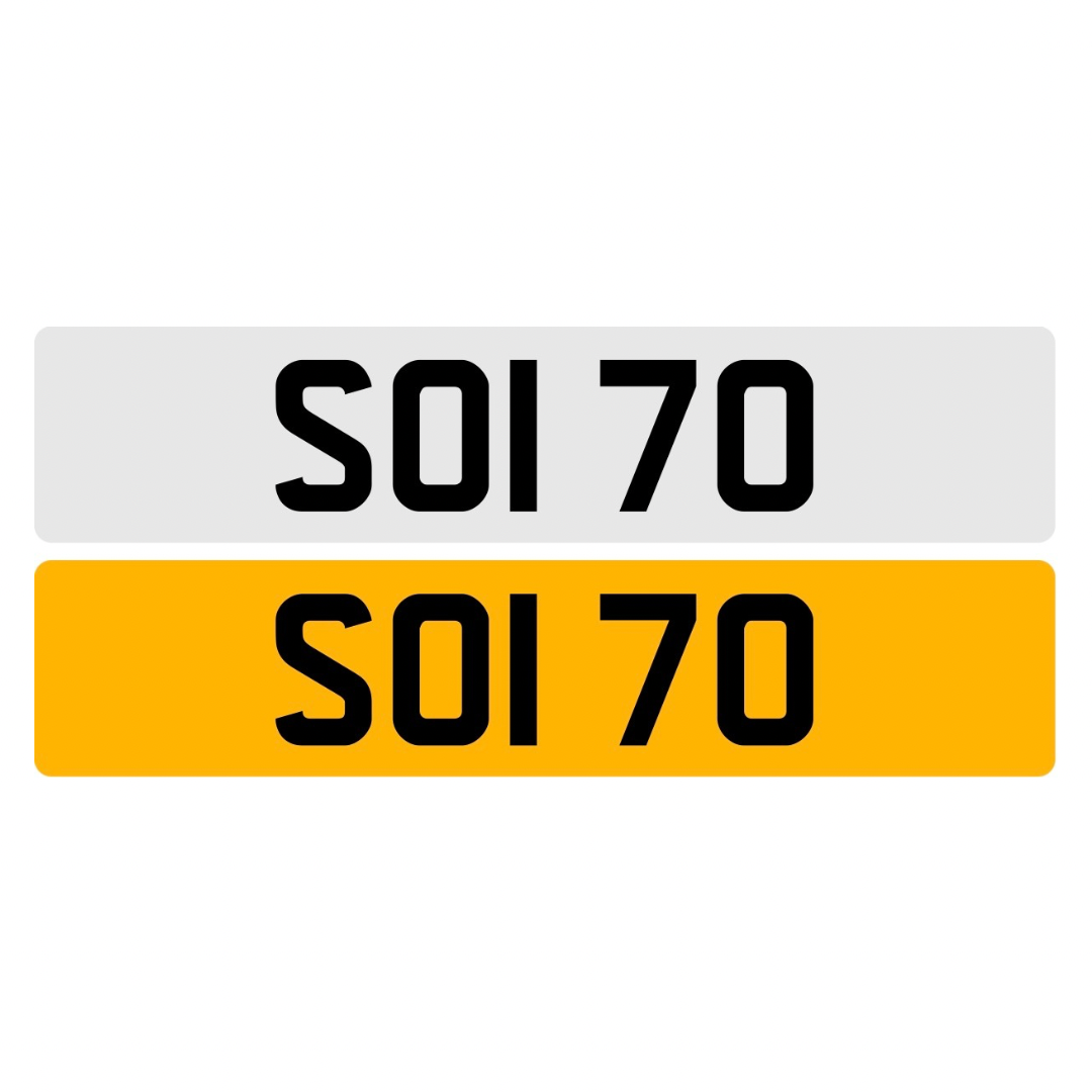 SOI70 - 3x2 Dateless Registration Plate – Regal Plates - Dateless ...