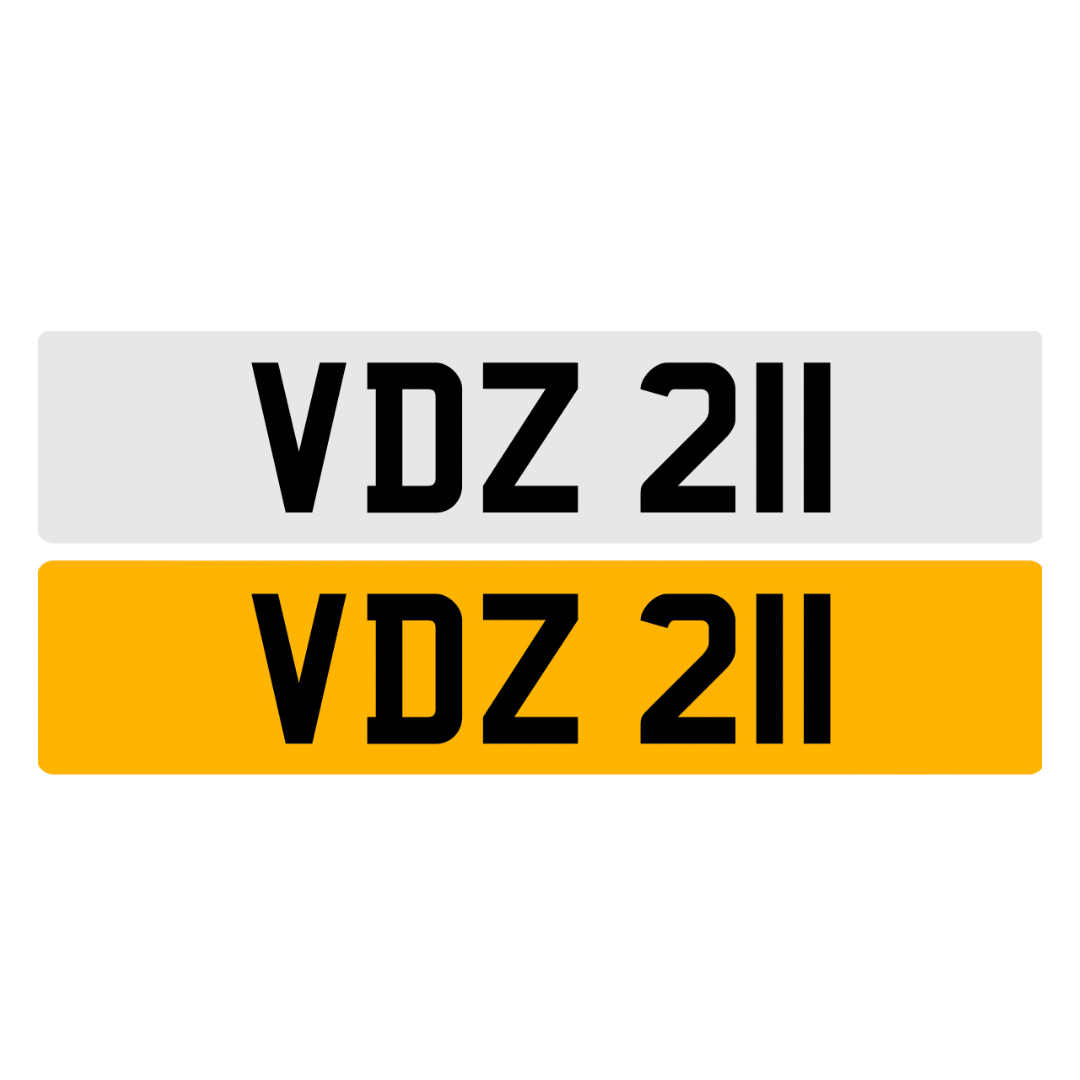 VDZ211 - 3x3 Dateless Registration Plate – Regal Plates - Dateless ...
